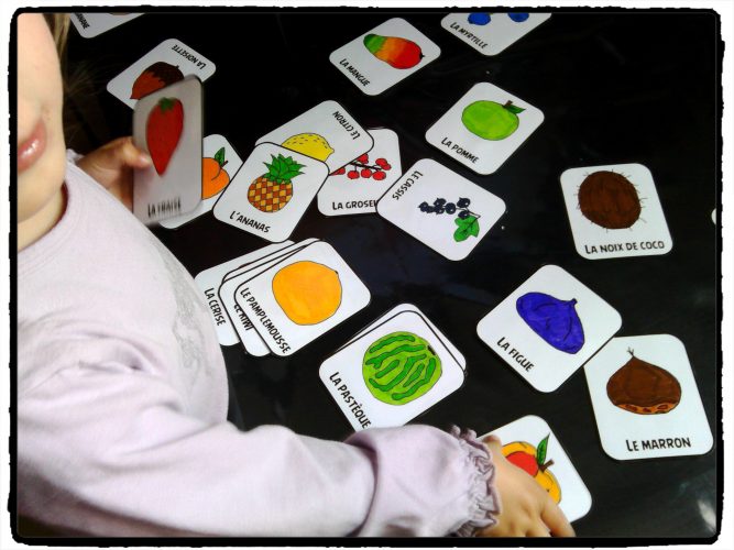 Cartes sur les fruits