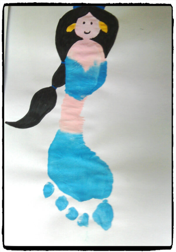 Les princesses Disney en empreintes de pied