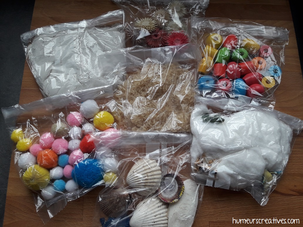 Sacs sensoriels, activité découverte pour les tout-petits