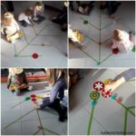 Jeu de Noël pour enfants : décorer un sapin au sol