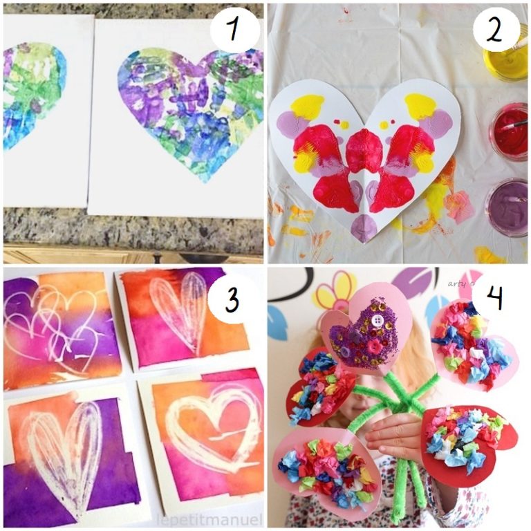 14 bricolages pour enfants pour la Saint Valentin