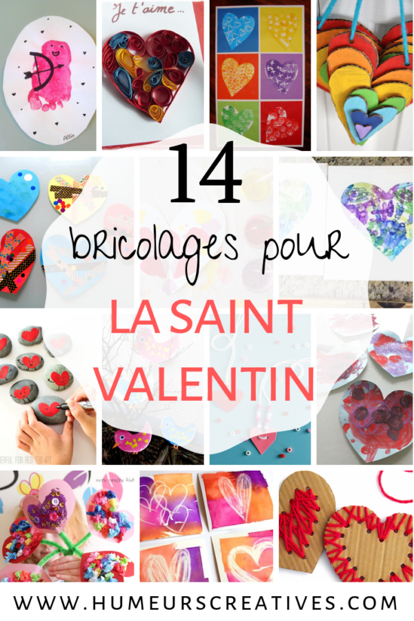 14 bricolages pour enfants pour la Saint Valentin