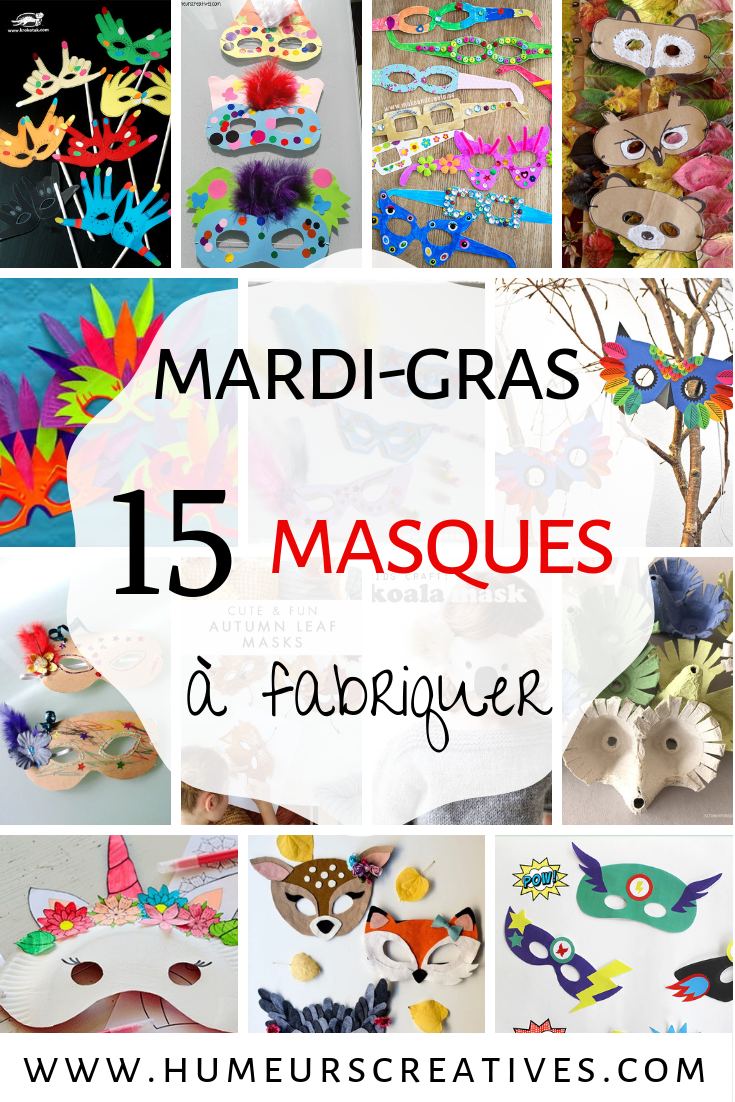 15 idées de masques à fabriquer pour enfants