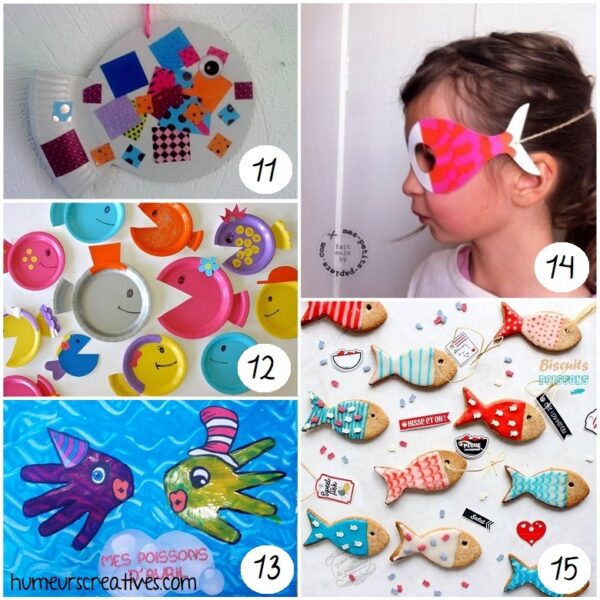 15 bricolages pour fabriquer des poissons d'avril