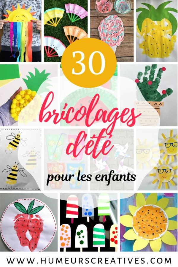 30 bricolages d'été à faire avec les enfants