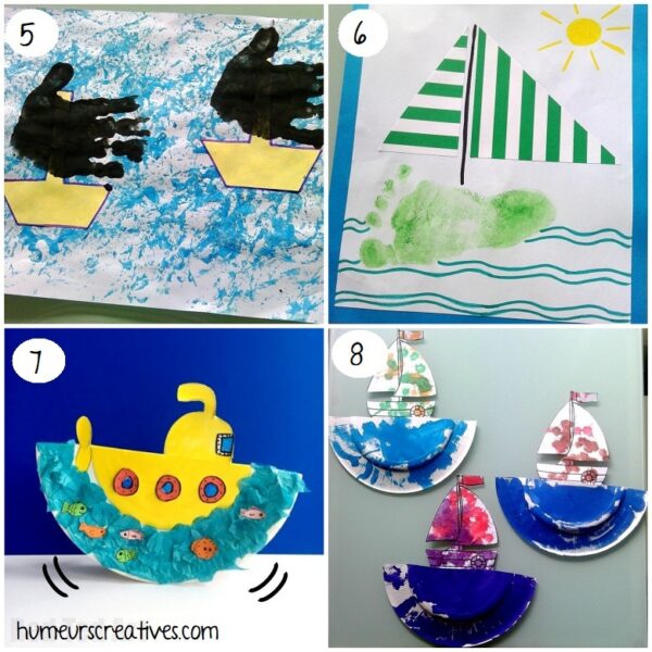 30 bricolages pour enfant sur le thème de la mer