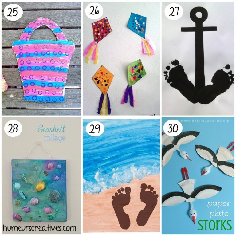 30 bricolages pour enfant sur le thème de la mer