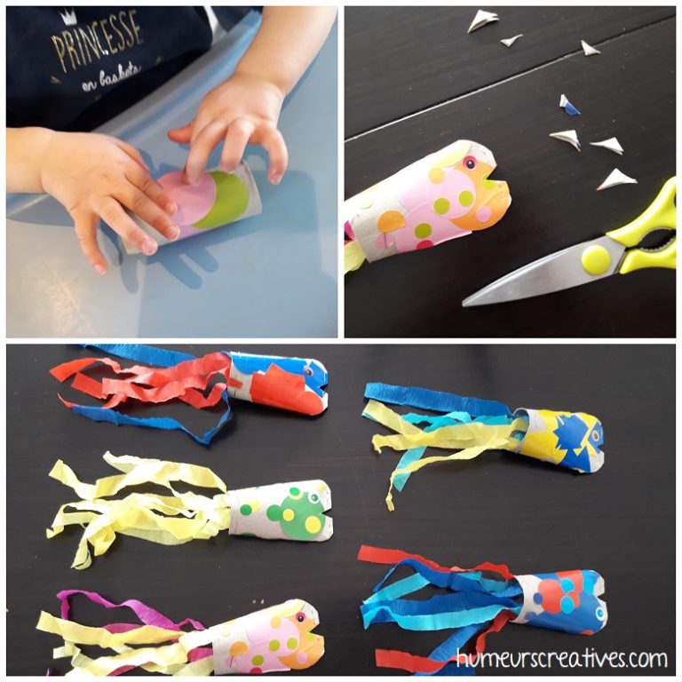 Bricolage 1er avril : des poissons d'avril colorés