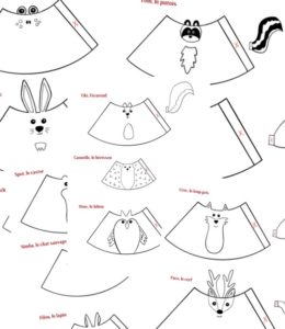 Boîte aux lettres de l'Avent - L'Avent en forêt (gabarits animaux)