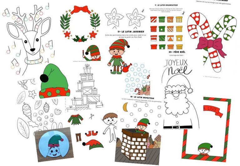 25 activités avec les lutins du Père-Noël