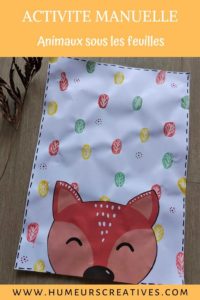 GABARIT : animaux sous les feuilles